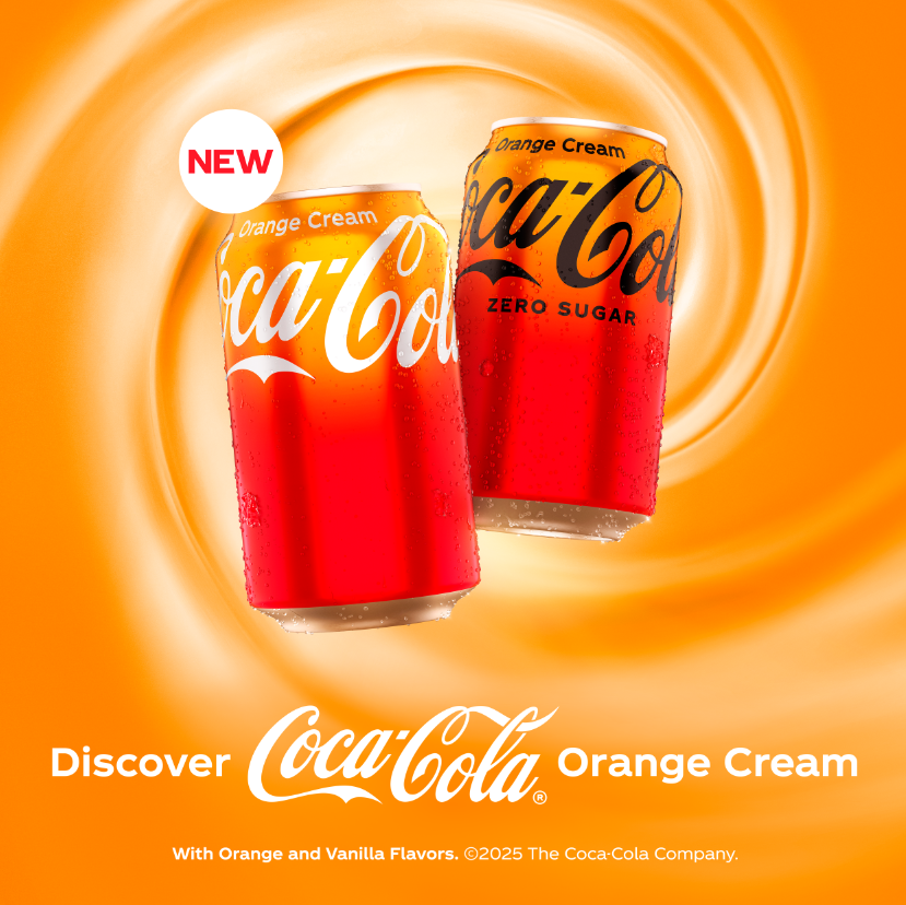 Coca-Cola Orange Cream Zero Sugar, 12 Oz. Cans, 24 Pack
