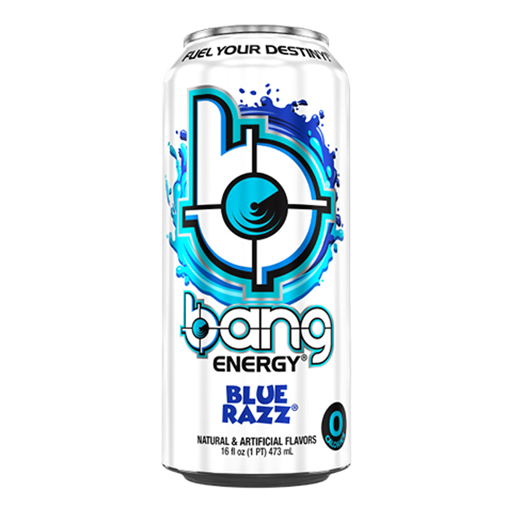 BANG Energy Blue Razz, 16 Oz. Cans, 12 Pack