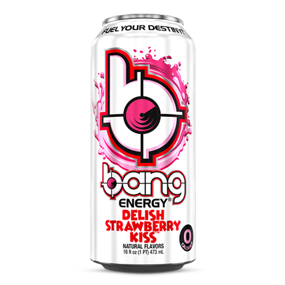 BANG Energy Delish Strawberry Kiss, 16 Oz. Cans, 12 Pack