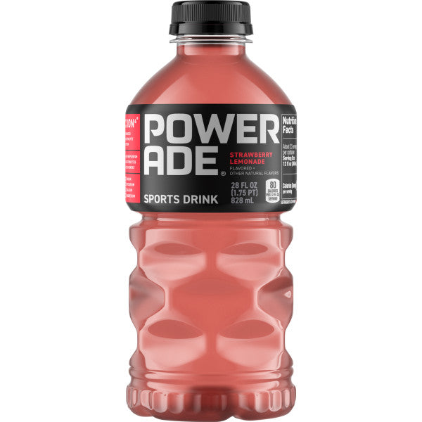 Powerade Strawberry Lemonade, 28 Oz. Bottles, 15 Pack