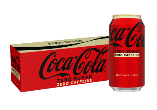 Coke Zero Sugar Caffeine Free, 12oz Cans, 24 Pack