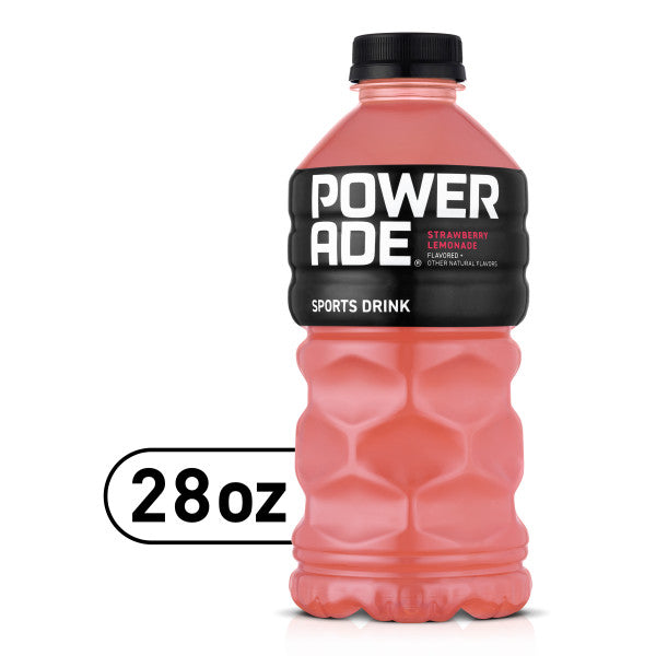 Powerade Strawberry Lemonade, 28 Oz. Bottles, 15 Pack